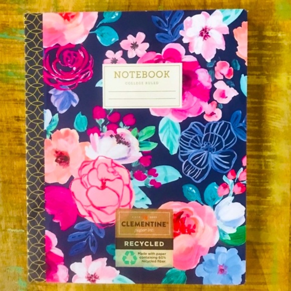 Clementine Paper Inc | Office | Clementine Notebook Floral Nwt 8 X ...